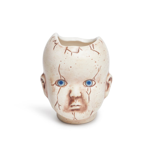 DOLL HEAD MUG GLAZED CERAMIC 15oz 440ml