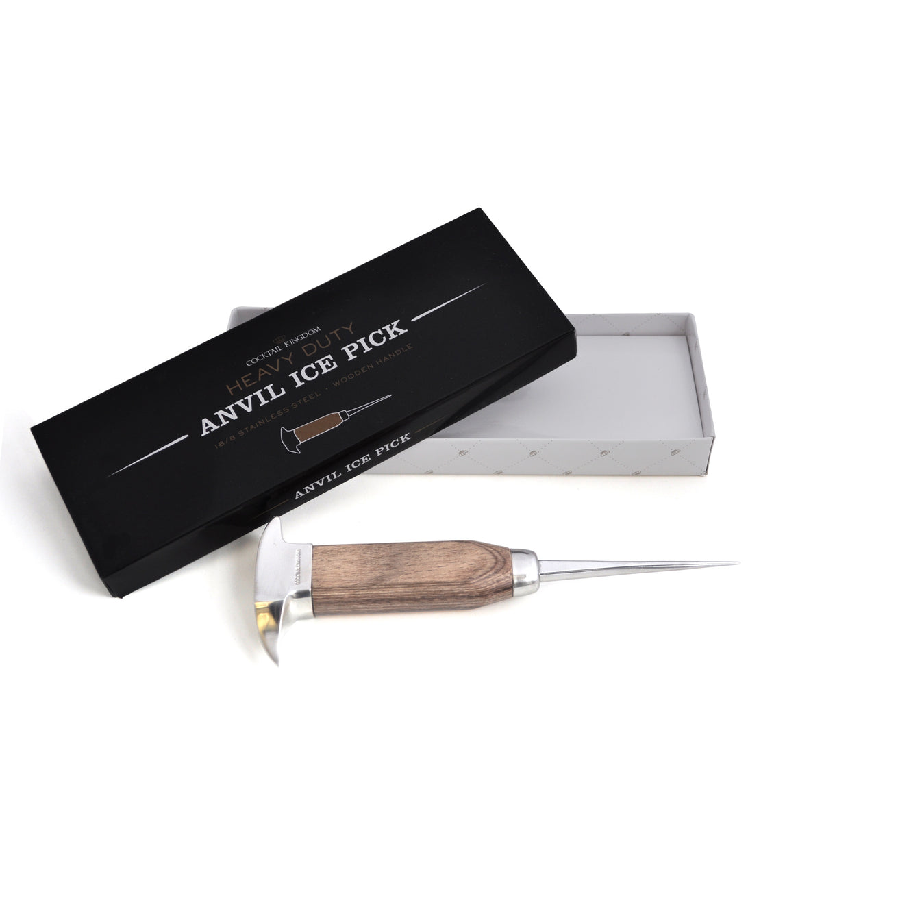 ANVIL™ ICE PICK – WOOD AND STAINLESS STEEL – Cocktail Kingdom