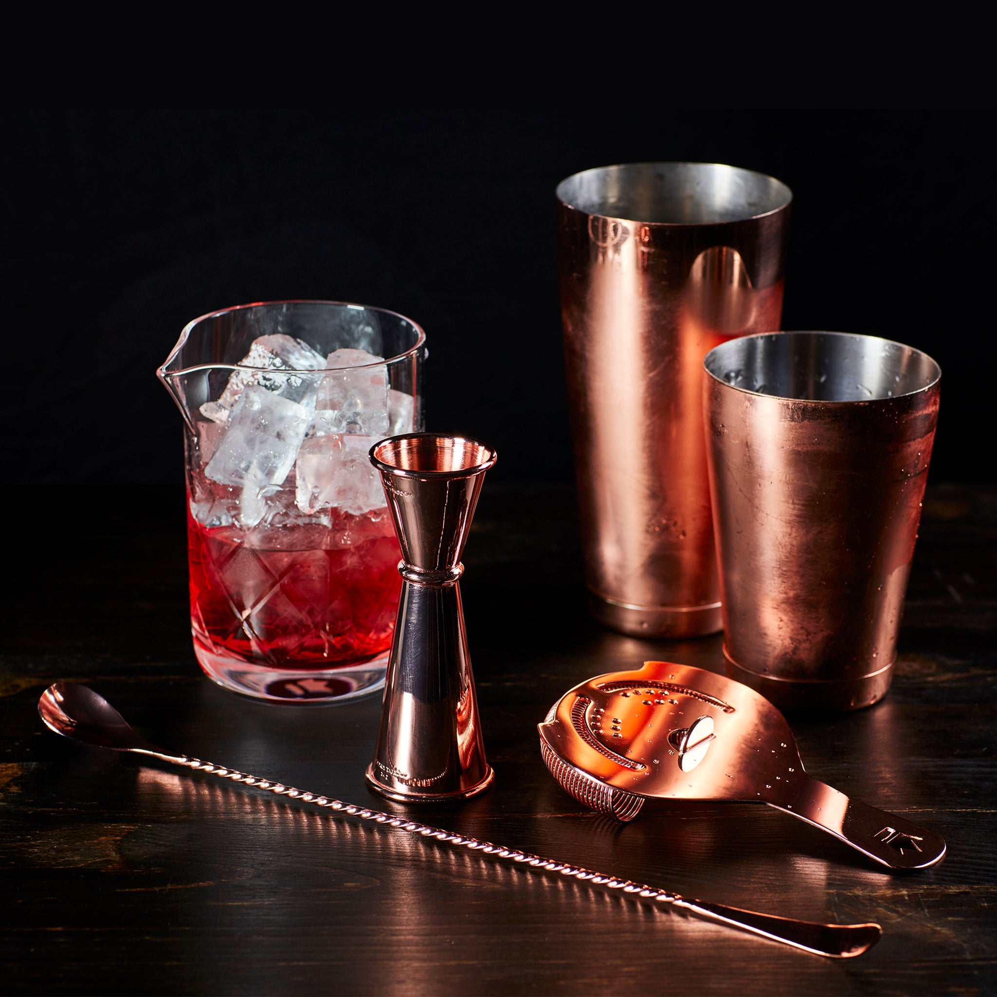 ESSENTIAL COCKTAIL SET – COPPER-PLATED – Cocktail Kingdom