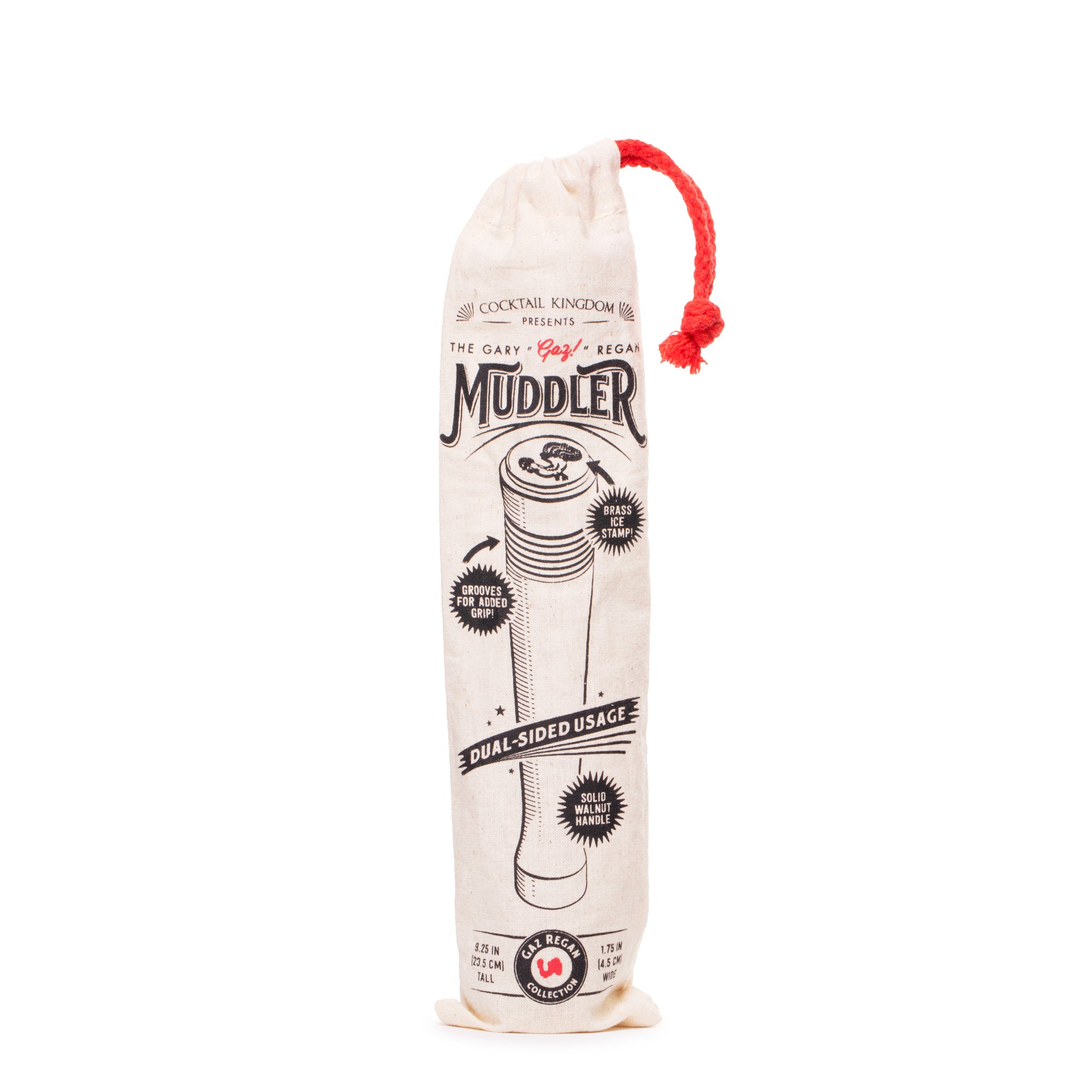 GAZ REGAN MUDDLER – WALNUT – Cocktail Kingdom